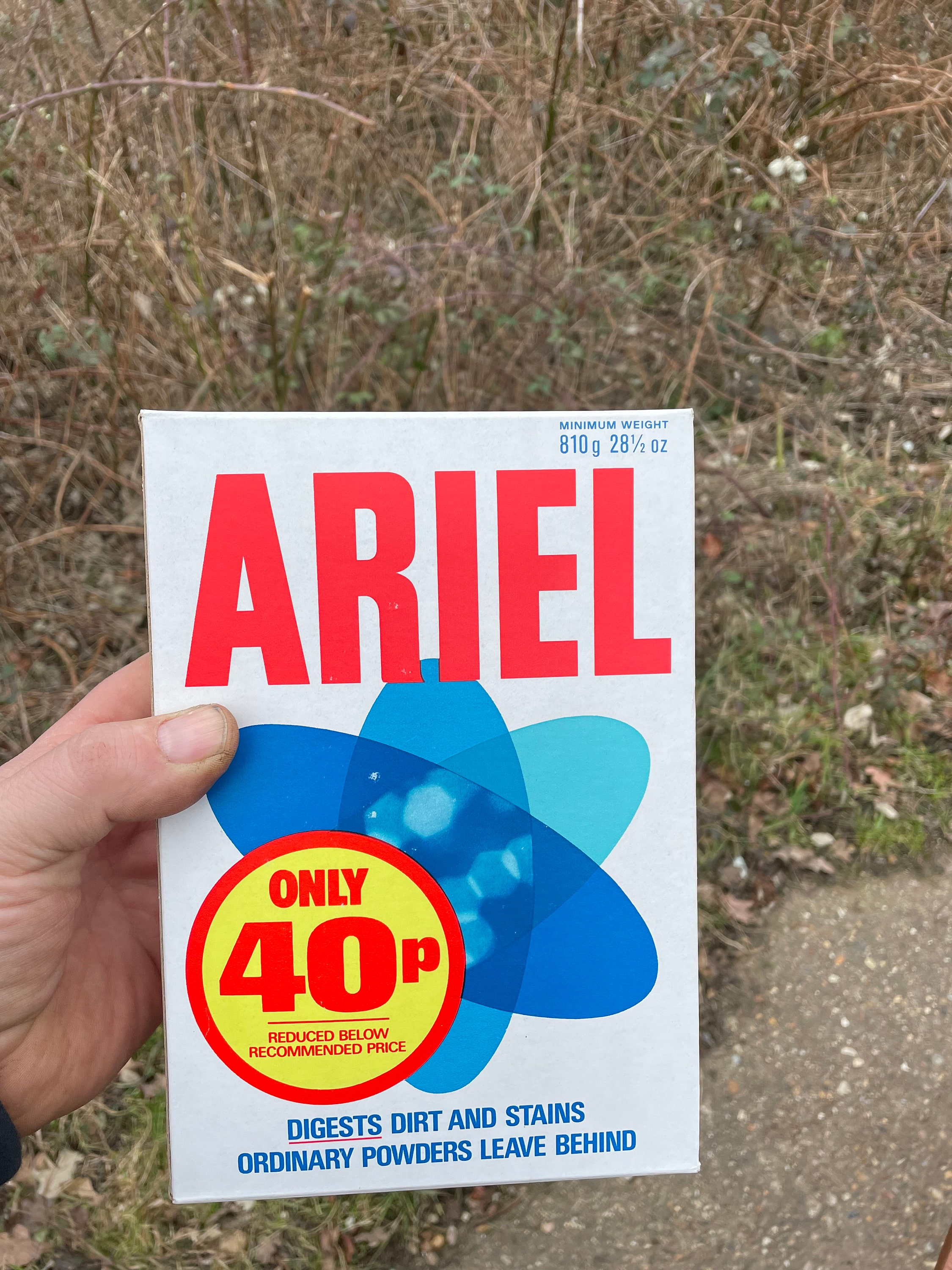 1970s-1980s Vintage Ariel Washing Powder Packet Unopened Old Shop Stock ...
