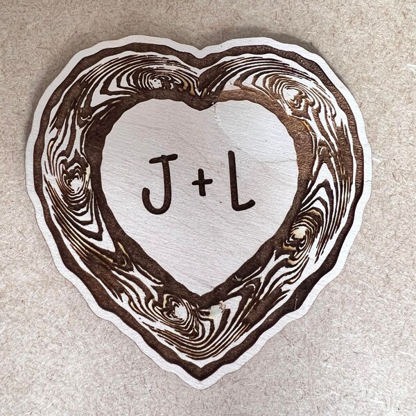 Carved Heart Tree - Etsy