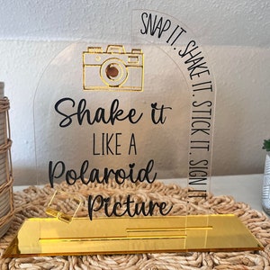 Polaroid Photo Booth Wedding Sign Guestbook Sign Guestbook Signage ...