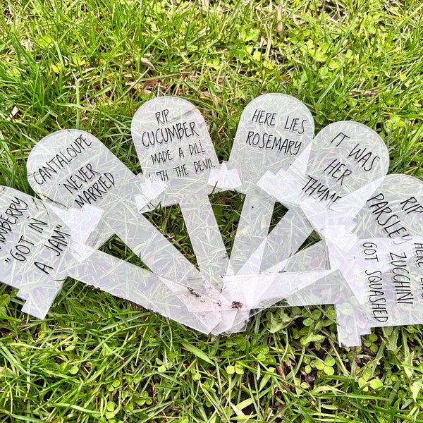 Vegetable Gravestone Markers - Etsy