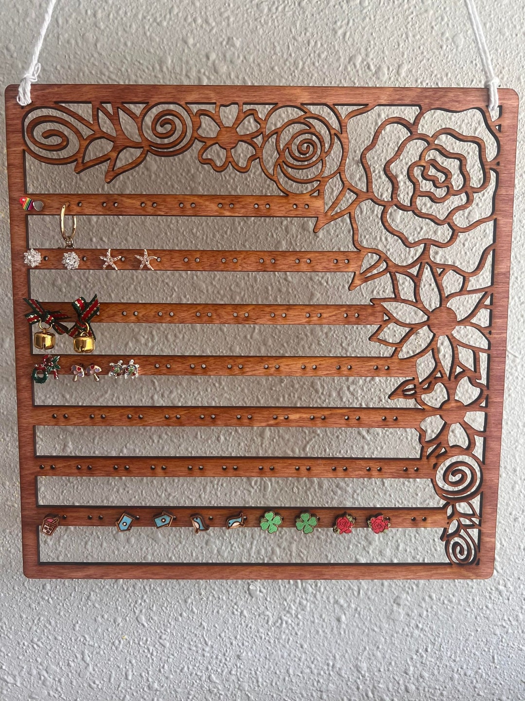 Hanging Earring Holder Earring Holder Gift Holds 67 Pairs of Earrings ...