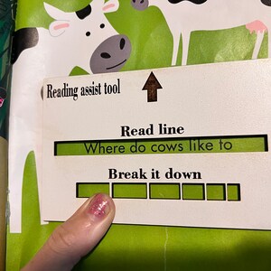 Reading Assist Tool Read Line Break It Down Educational Reader Help ...