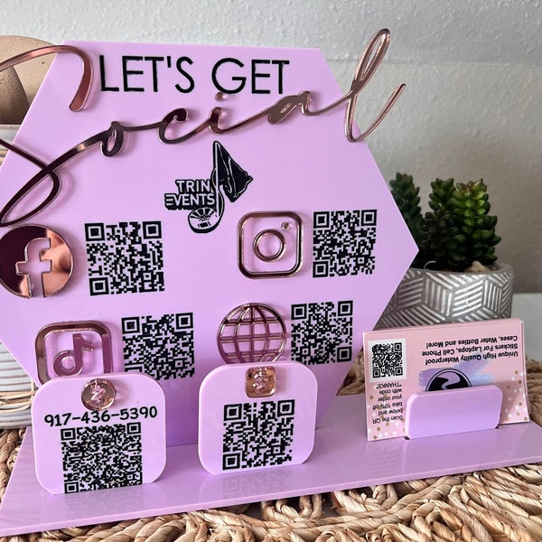 Lets Get Social Sign - Etsy