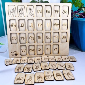 Sign Language Puzzle With Upper and Lower Case Letters Education ...