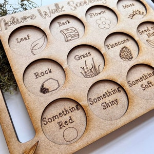 Natured Based Outdoor Scavenger Hunt Board for Kids - Etsy