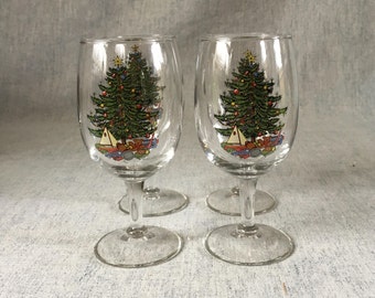 Vintage wine glasses | Etsy