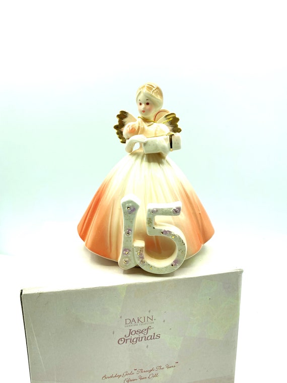 Vintage 70s Josef Originals Figurine Birthday Girls 15 Fifteen Year ...