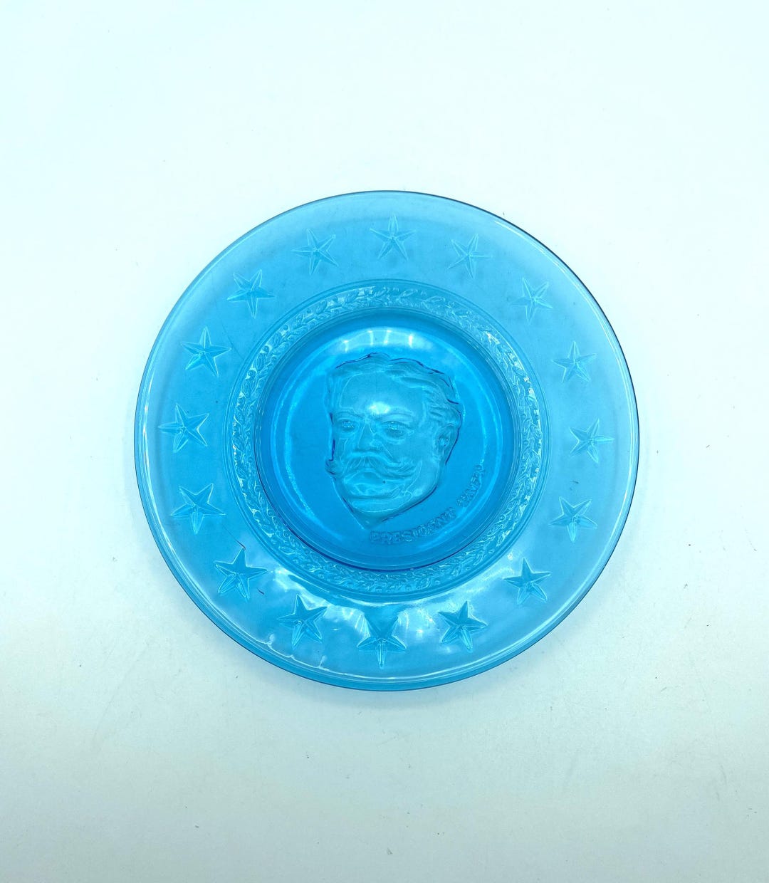 Vintage Wheaton Glass President Taft Collectors Plate Etsy