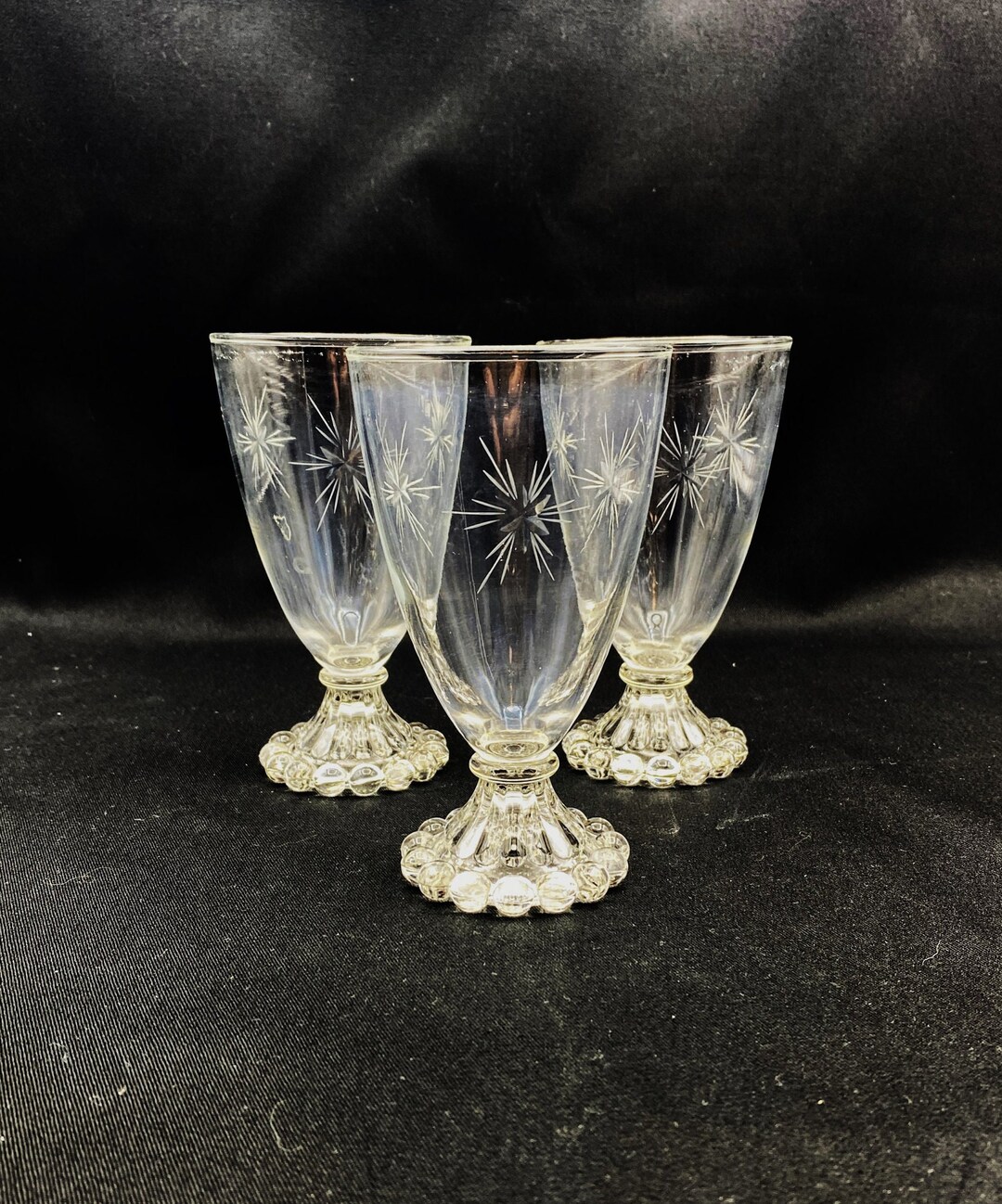 Vintage Anchor Hocking Berwick Boopie Cut Starburst Juice Glasses, Set of 3 - Etsy