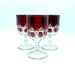 EAPG, US Glass Red Block Water Goblets, Set of 3 - Etsy