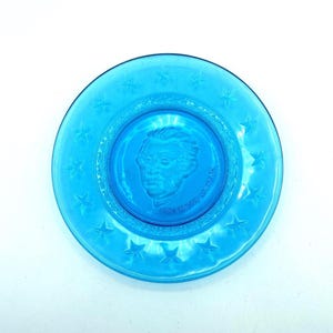 Vintage Blue Wheaton Glass President Monroe Collector's Plate - Etsy