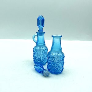 Vintage Peacock Blue Mini Cruet Set - Etsy