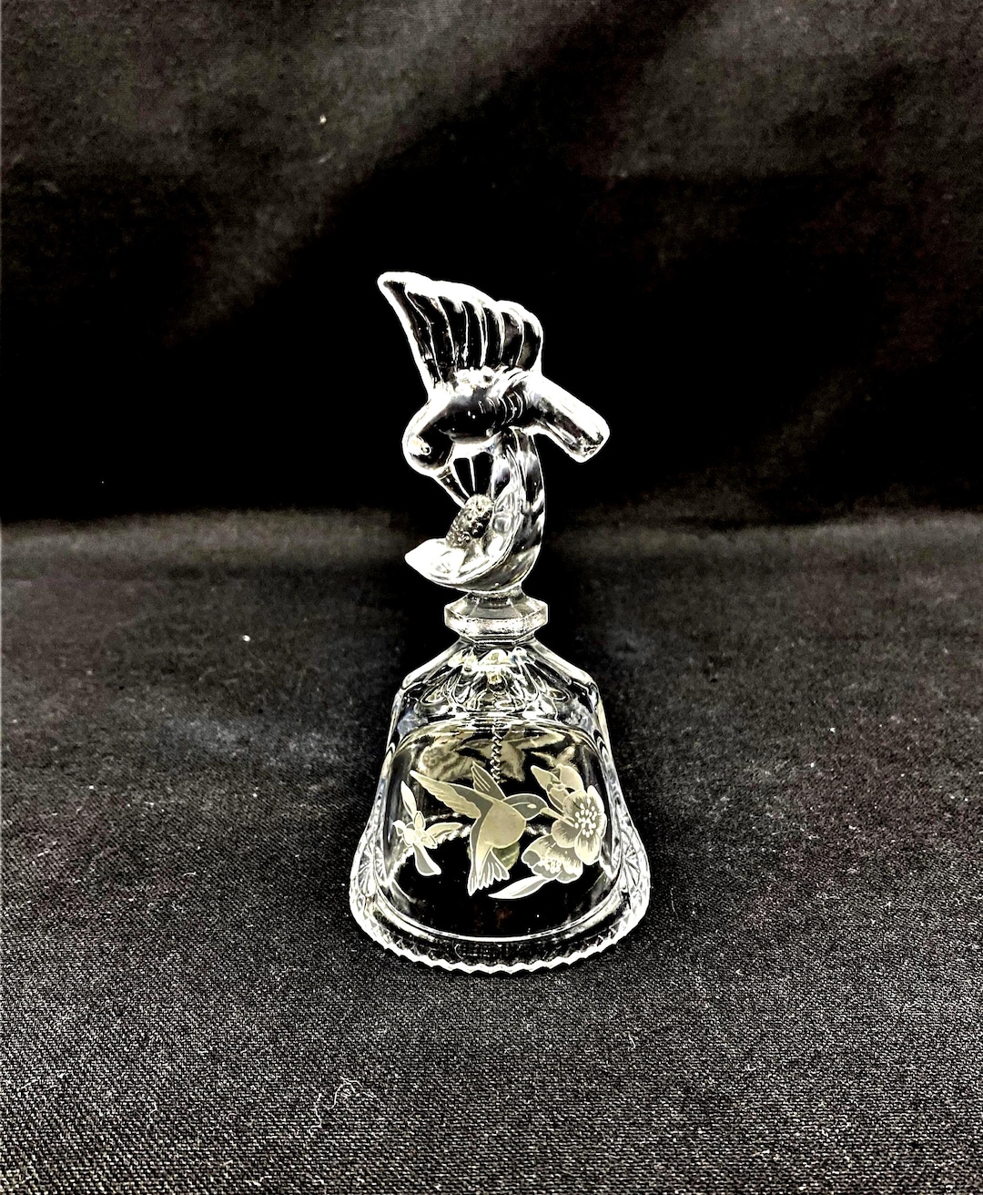 Vintage Artmark Crystal Hummingbird Dinner Bell - Etsy
