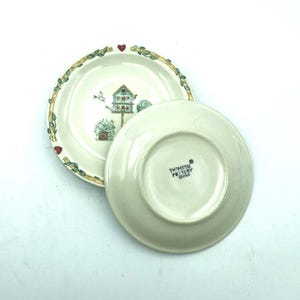 Vintage Thomson Pottery Birdhouse Bread and Butter Plates, Set of 3 - Etsy