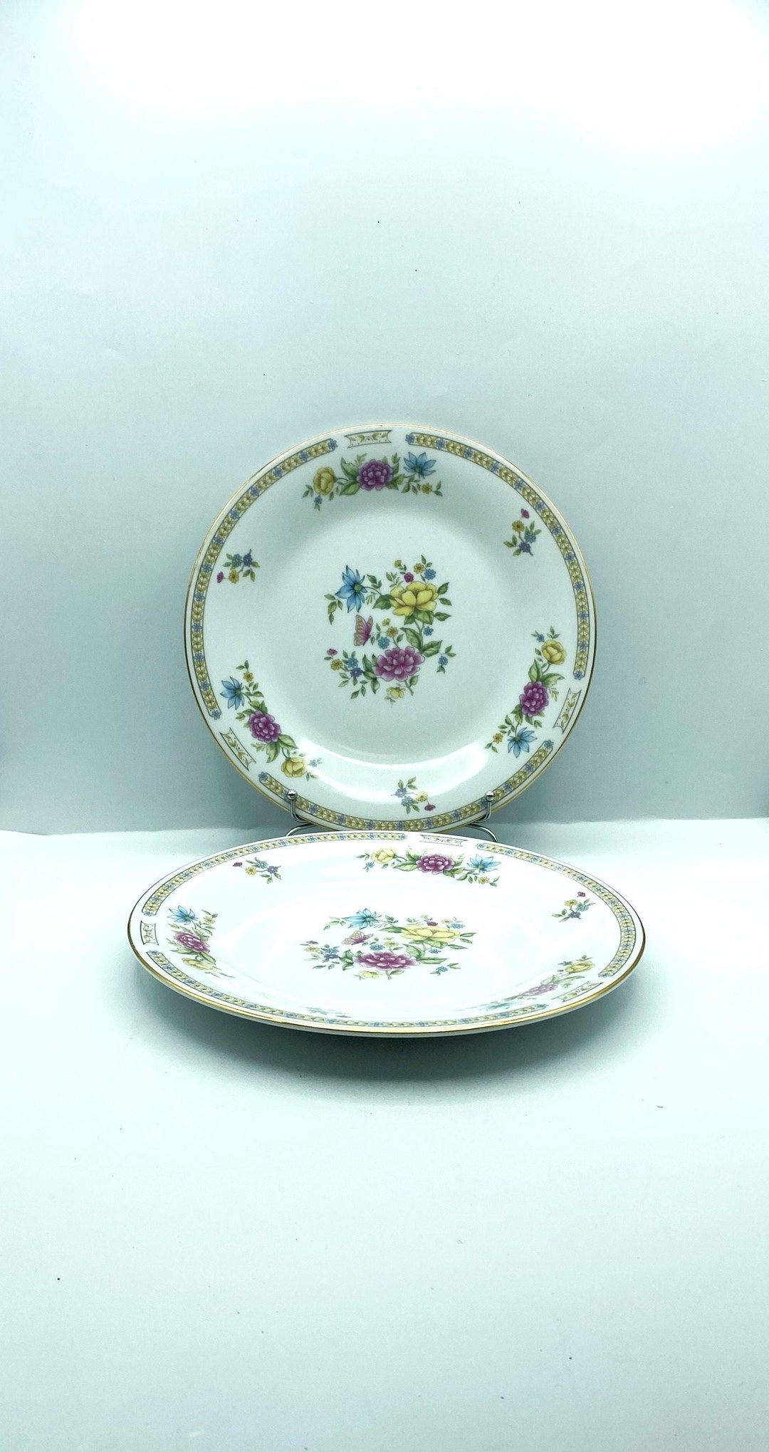 Vintage Liling China Yung Shen Ling Rose Dinner Plates, Set of 2 - Etsy