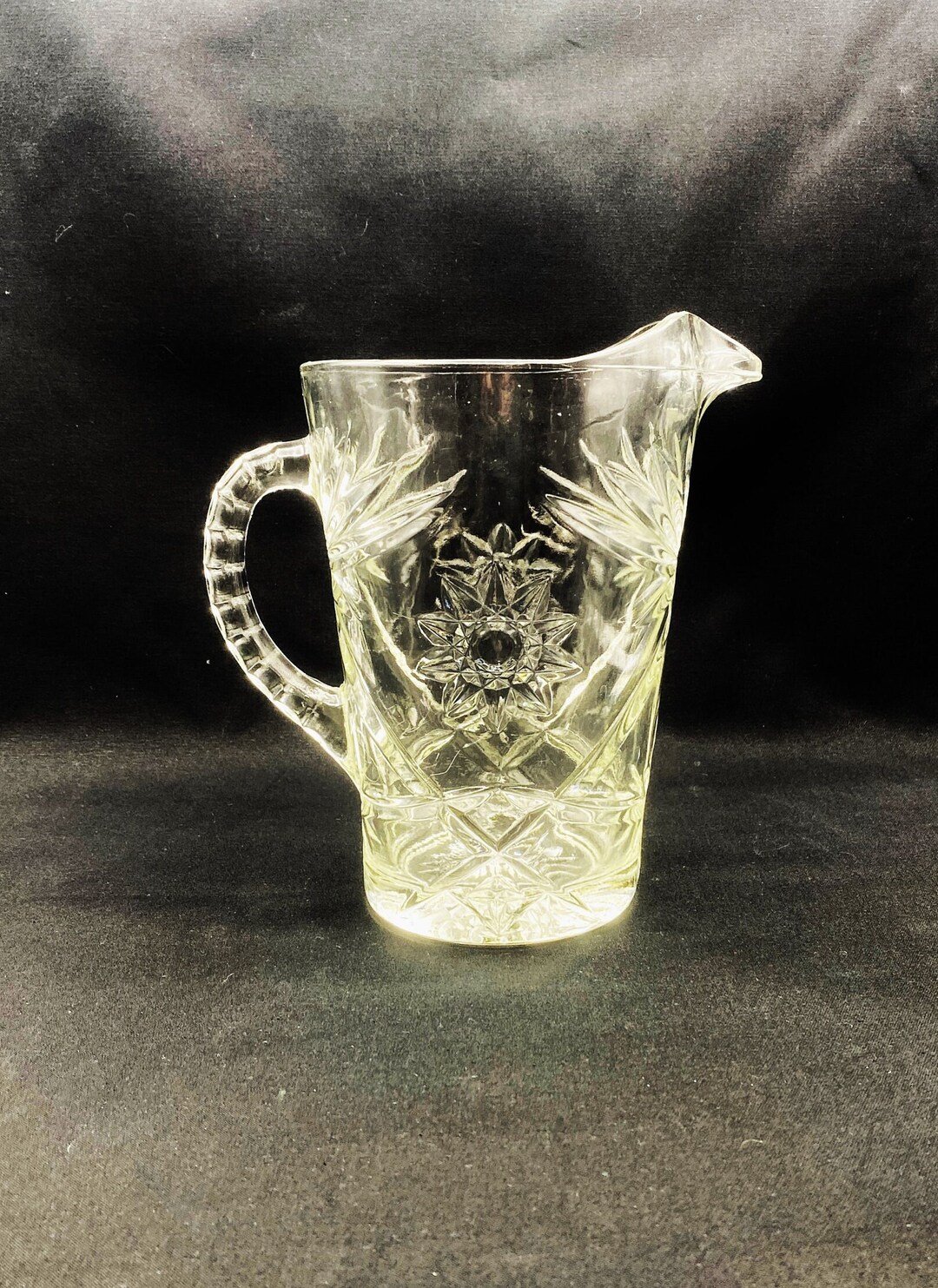 Anchor Hocking Prescut Pitcher - Etsy