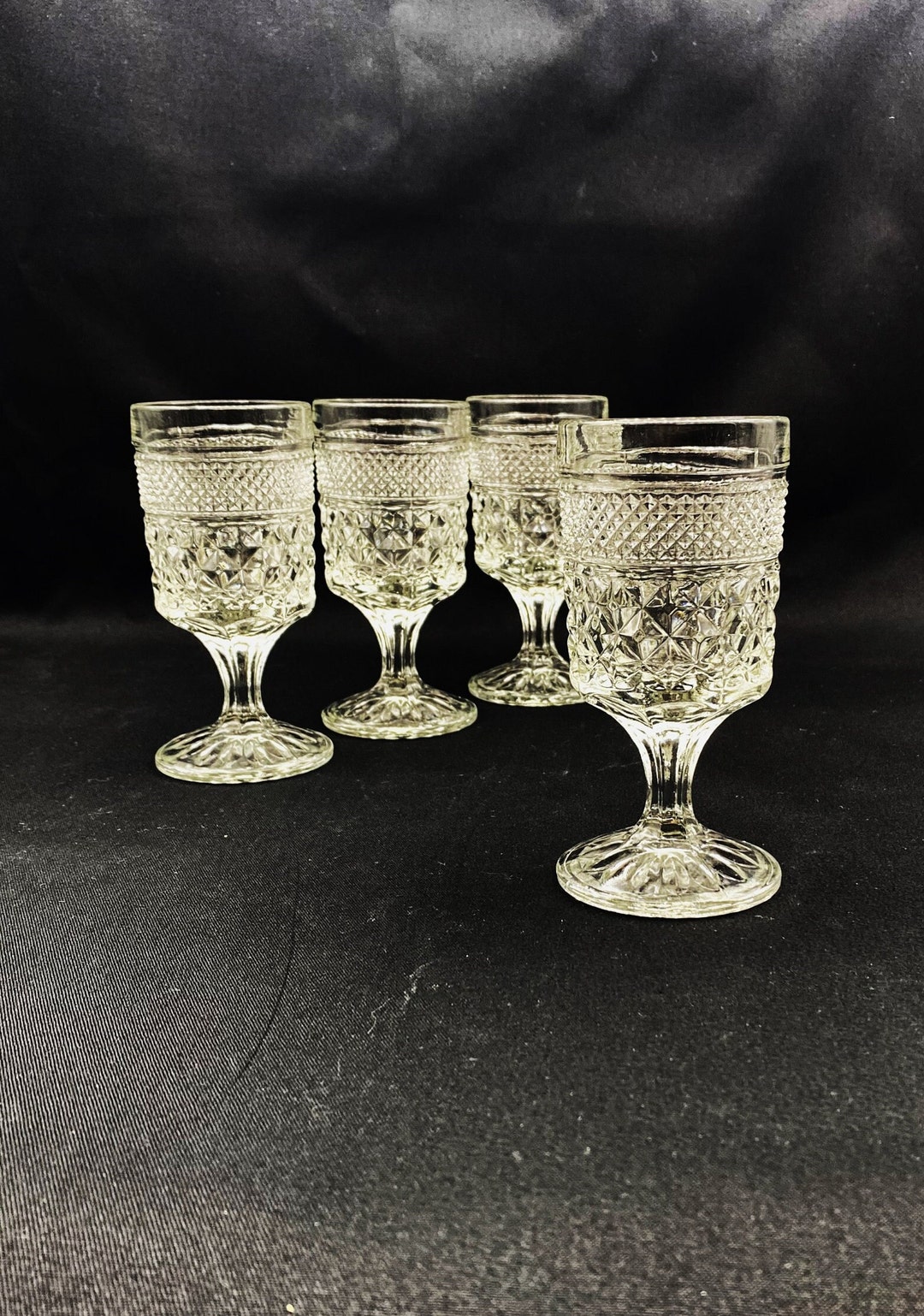 Vintage Anchor Hocking Wexford Claret Wine Glasses - Etsy
