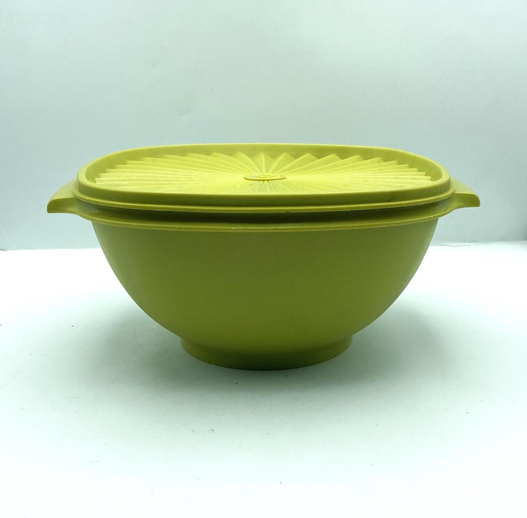 Vintage Avocado Green Tupperware Servalier Bowl - Etsy