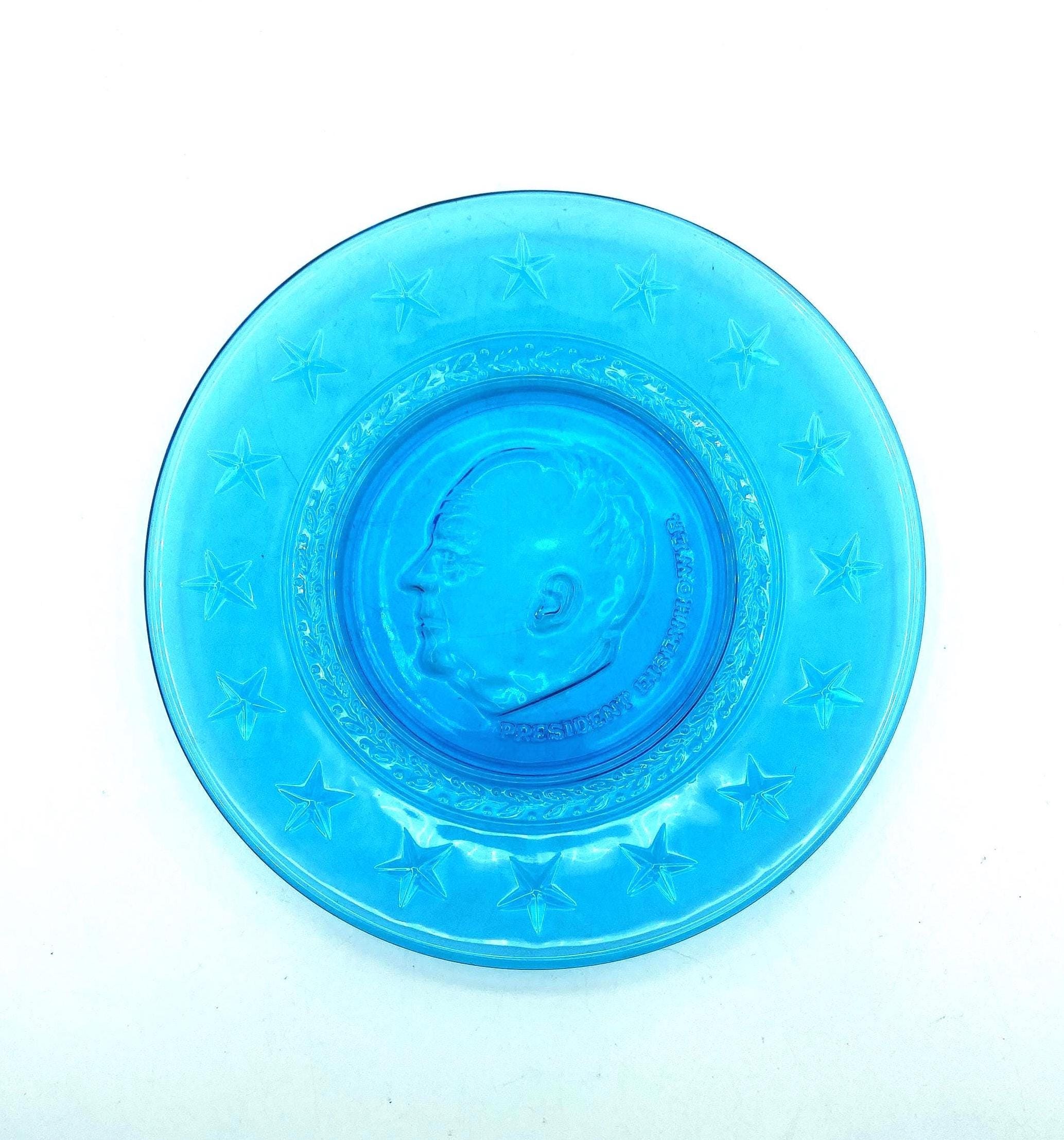 Vintage Wheaton Glass President Eisenhower Collector's Plate - Etsy