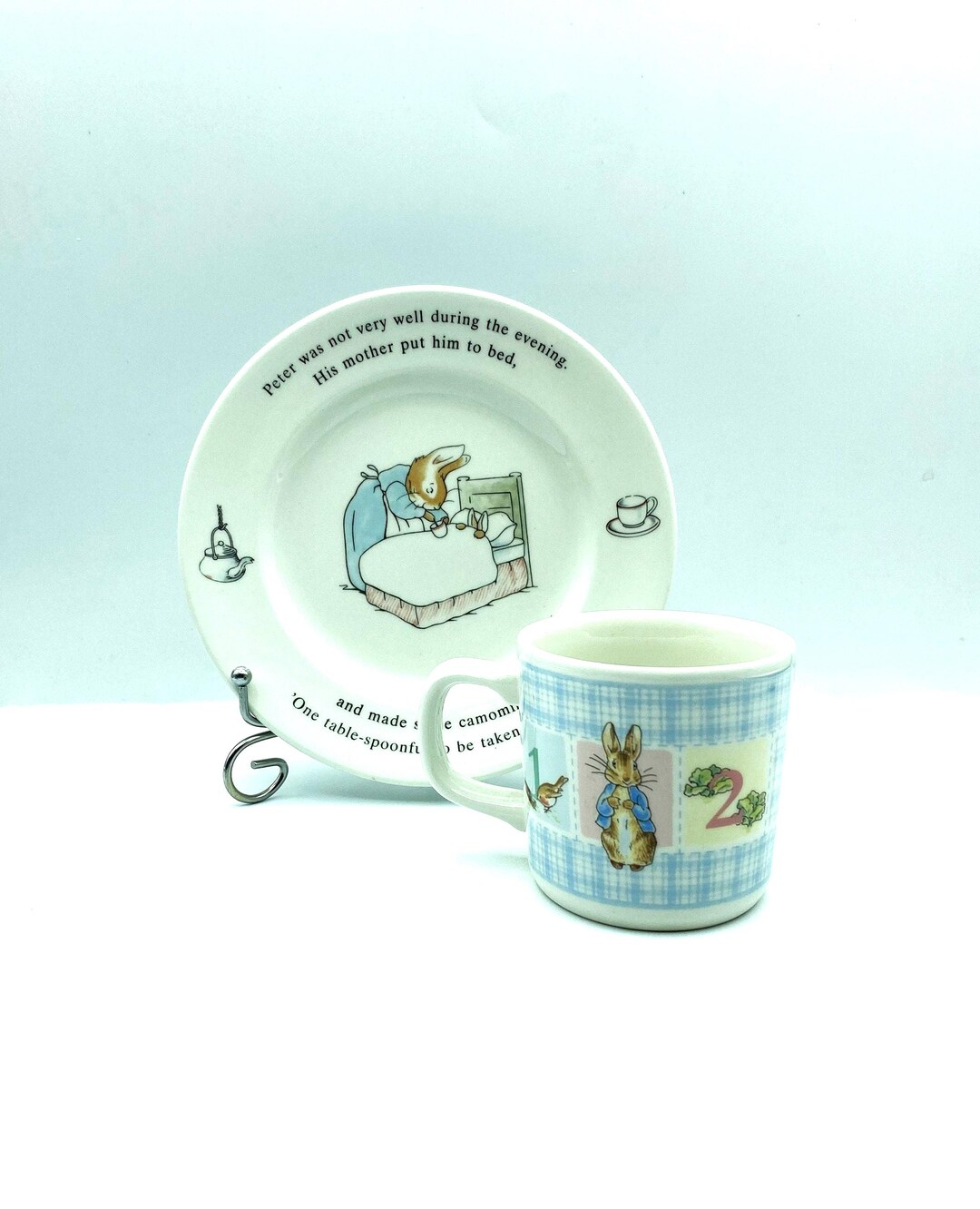Vintage Wedgwood China Peter Rabbit Childs Plate and Mug - Etsy
