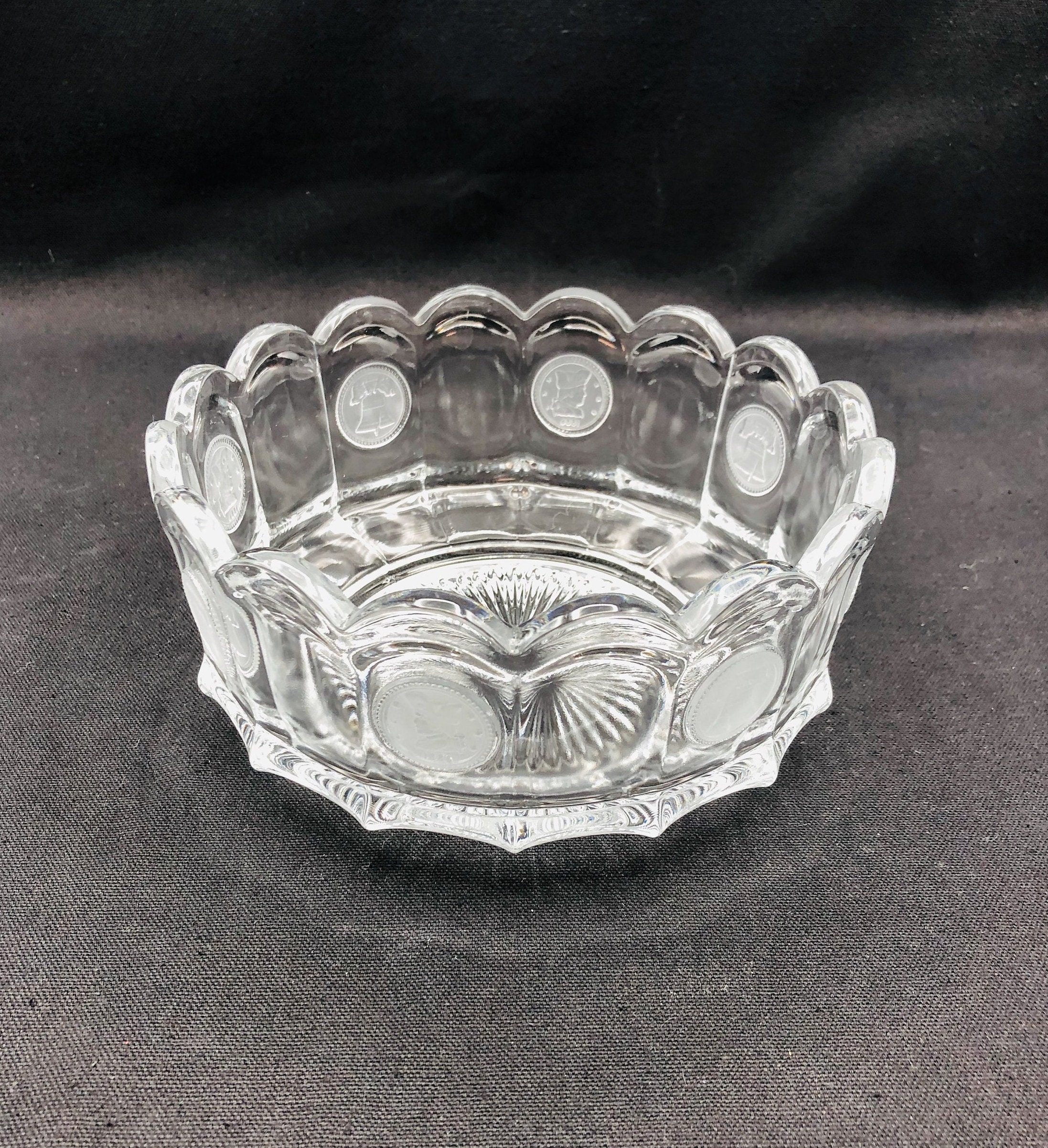 Fostoria Coin Glass Round Bowl | Etsy