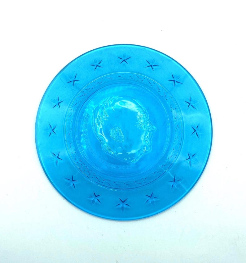 Vintage Wheaton Glass President Eisenhower Collector's Plate - Etsy