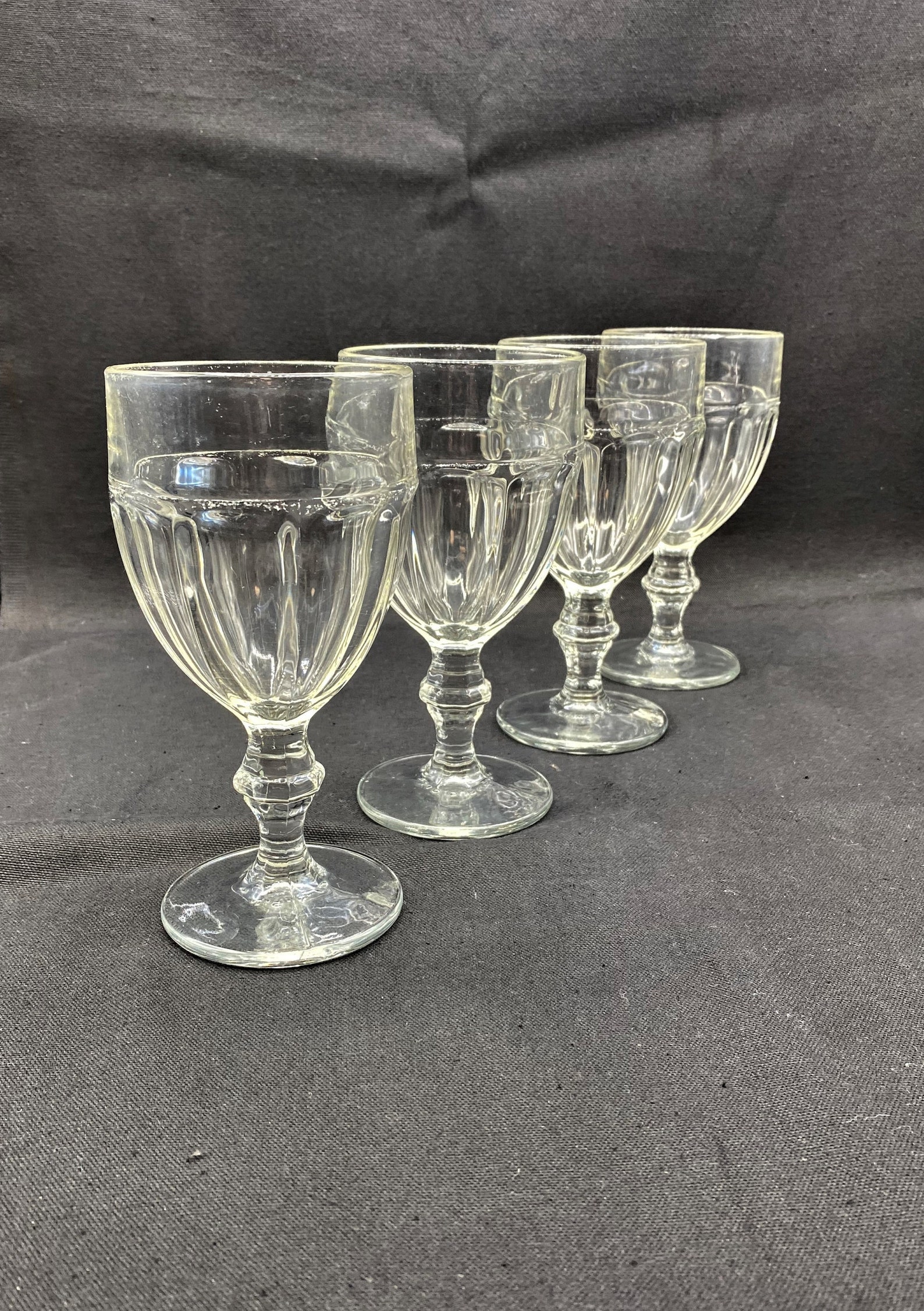 Vintage Libbey Gibraltar Duratuff Clear Water Goblets Set of | Etsy