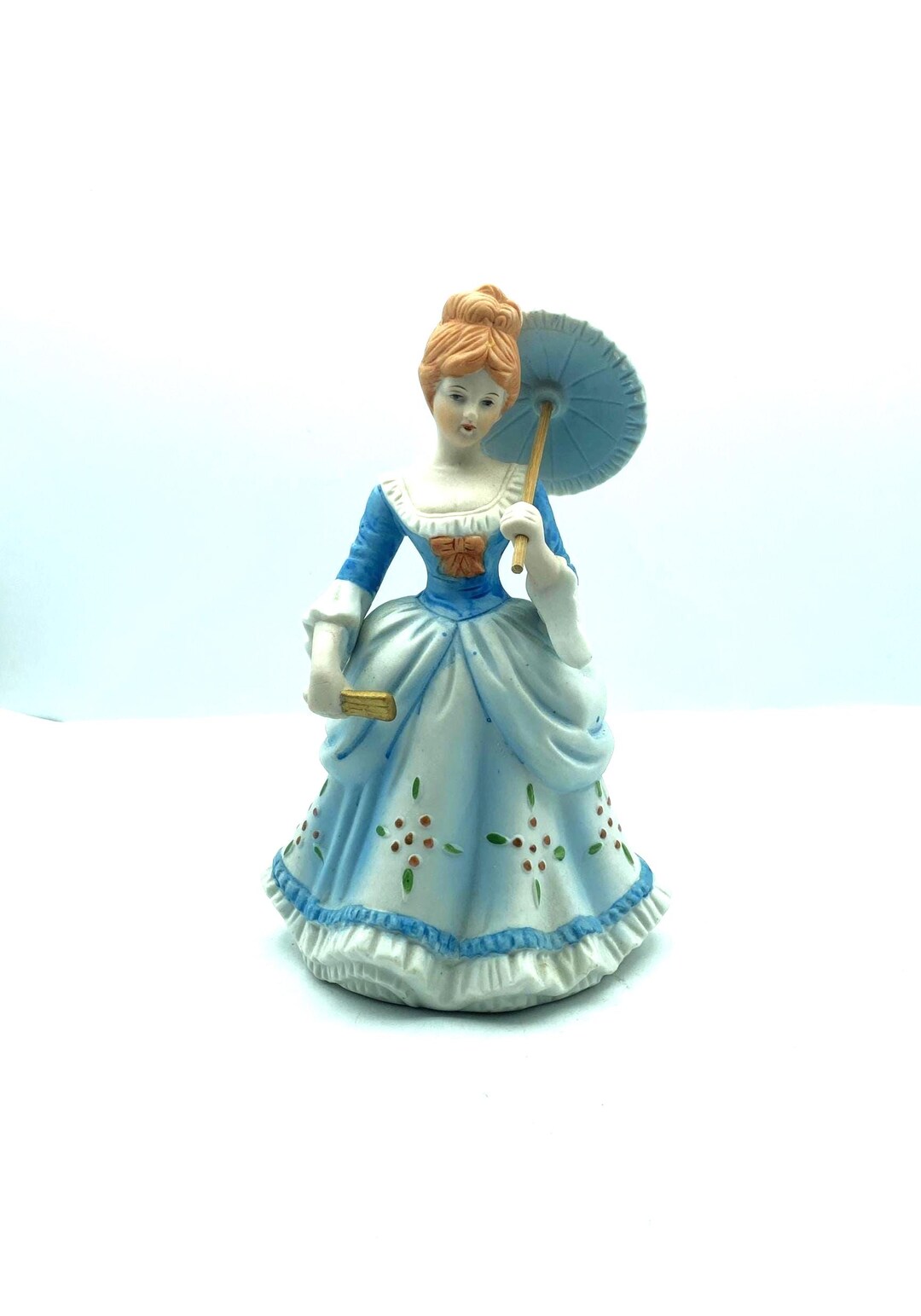 Vintage Victorian Lady With Parasol Figurine - Etsy