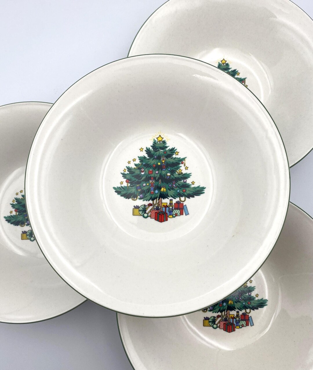 Vintage GEI Designs Christmas Tree Soup or Cereal Bowls, Set of 4 - Etsy