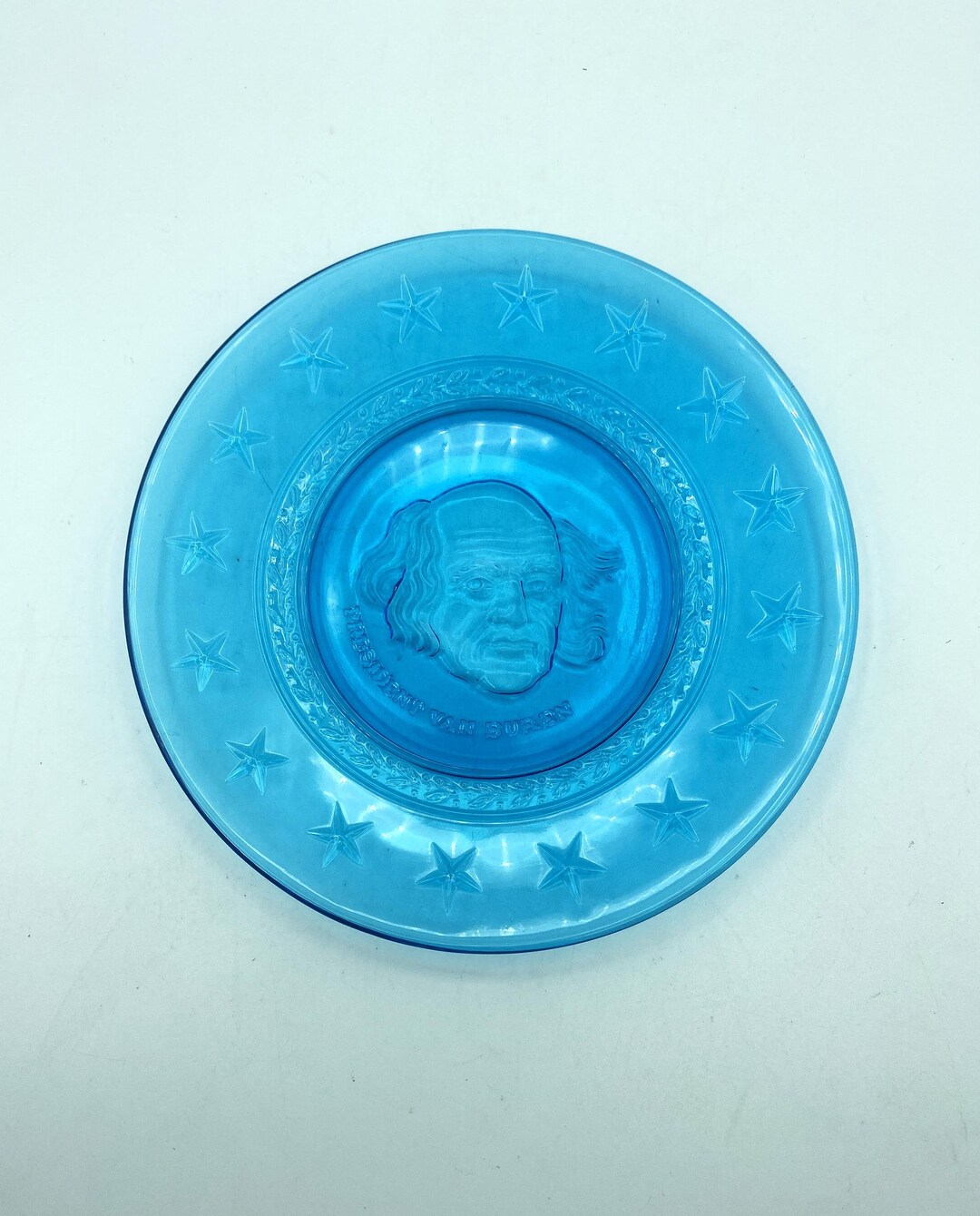 Vintage Wheaton Glass President Van Buren Collector's Plate - Etsy