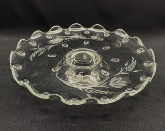 Vintage Indiana Glass Cake Stand - Etsy