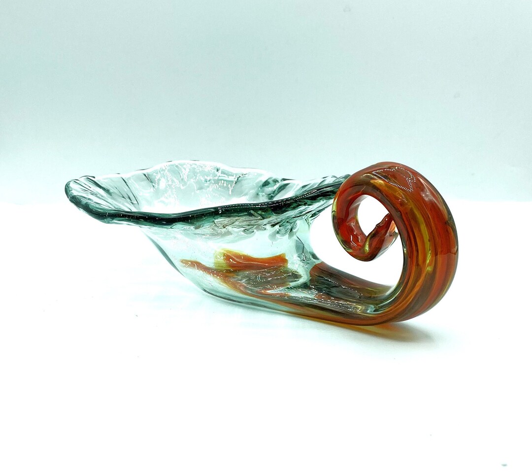 Vintage Sooner Glass Centerpiece Vase - Etsy