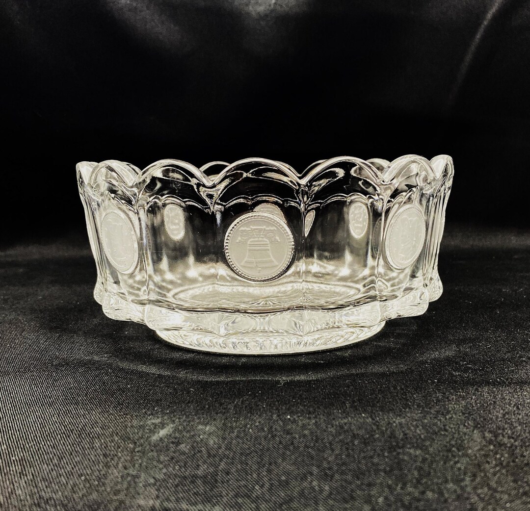 Fostoria Coin Glass Round Bowl - Etsy