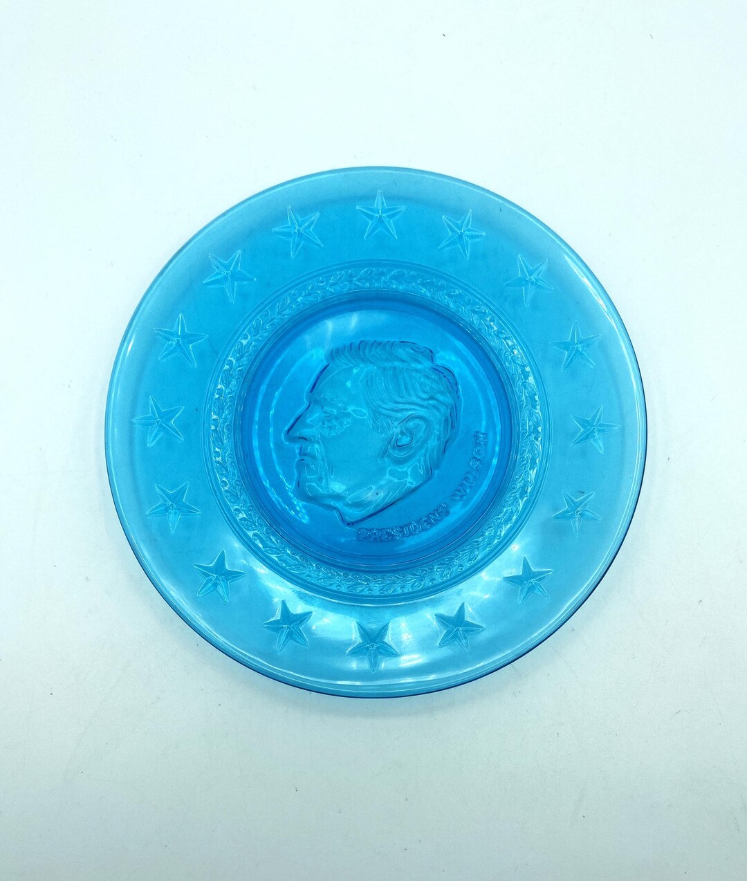 Vintage Wheaton Glass President Wilson Collector's Plate - Etsy