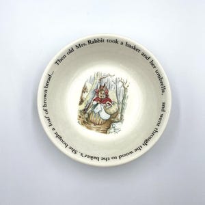 Vintage Wedgwood China Peter Rabbit Childs Dish Set, Plate, Bowl and ...