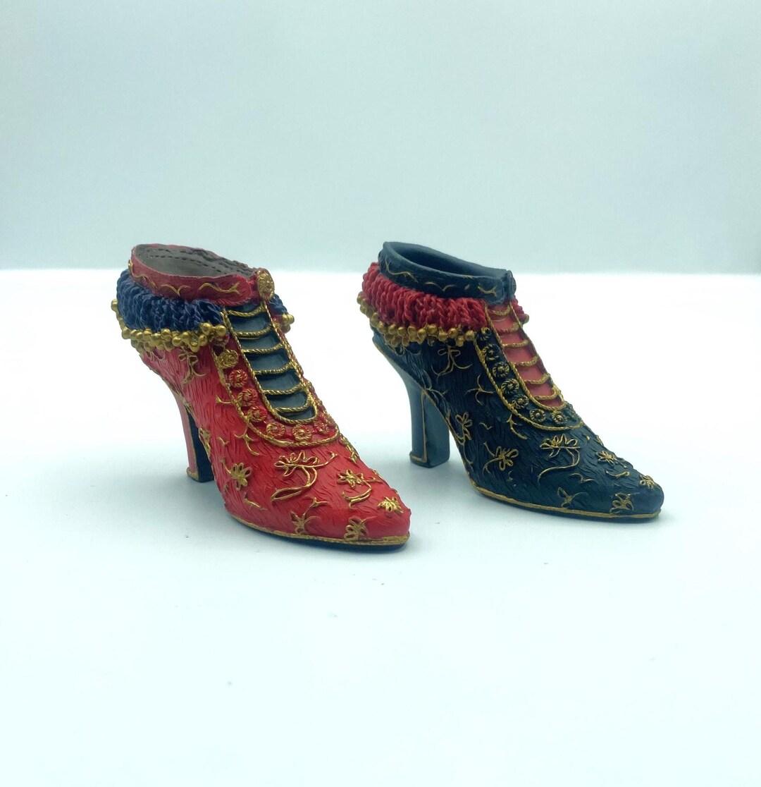 Vintage Miniature High Heel Shoes, Set of 2 - Etsy
