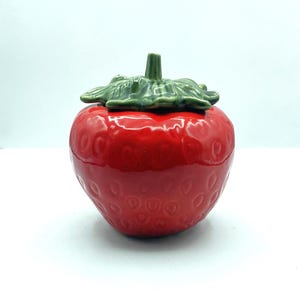 Vintage House of Webster Ceramic Strawberry Canister - Etsy