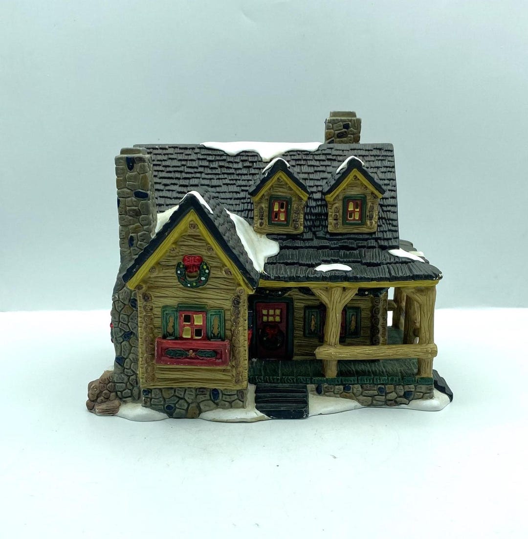 Vintage Santas Workbench Black Bear Lodge Christmas Village - Etsy