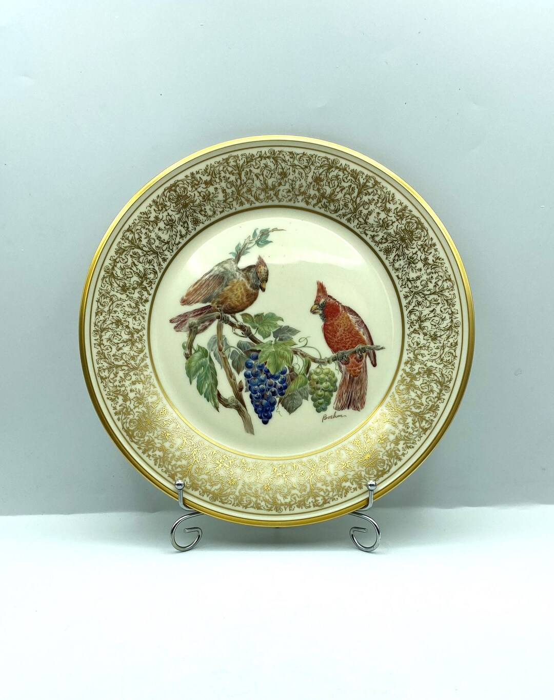 Lenox 1976 boehm Birds' Cardinal Collectors Plate - Etsy