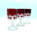 EAPG, US Glass Red Block Water Goblets, Set of 3 - Etsy