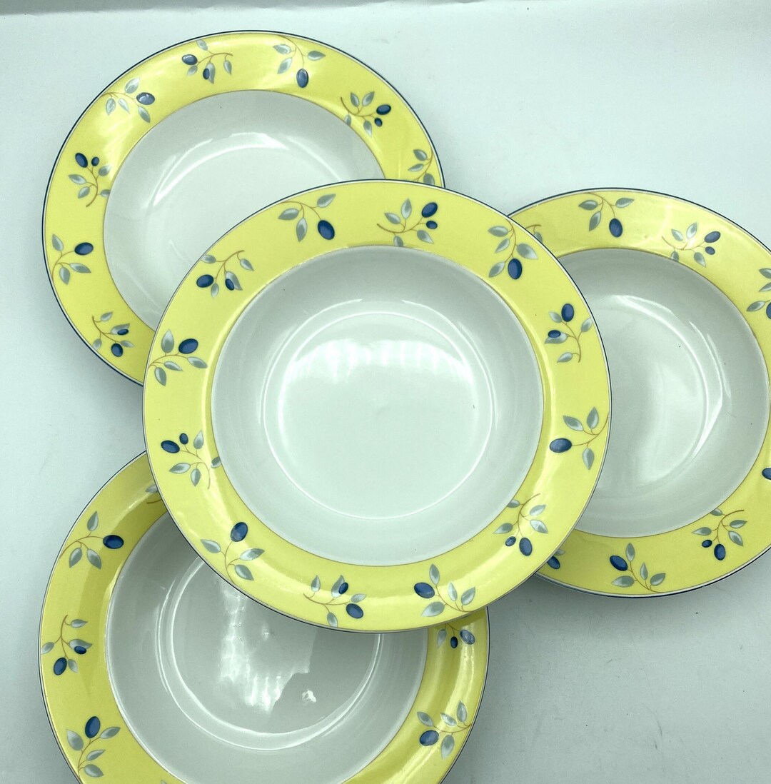 Vintage Royal Doulton Blueberry Rim Soup Bowls, Set of 4 - Etsy