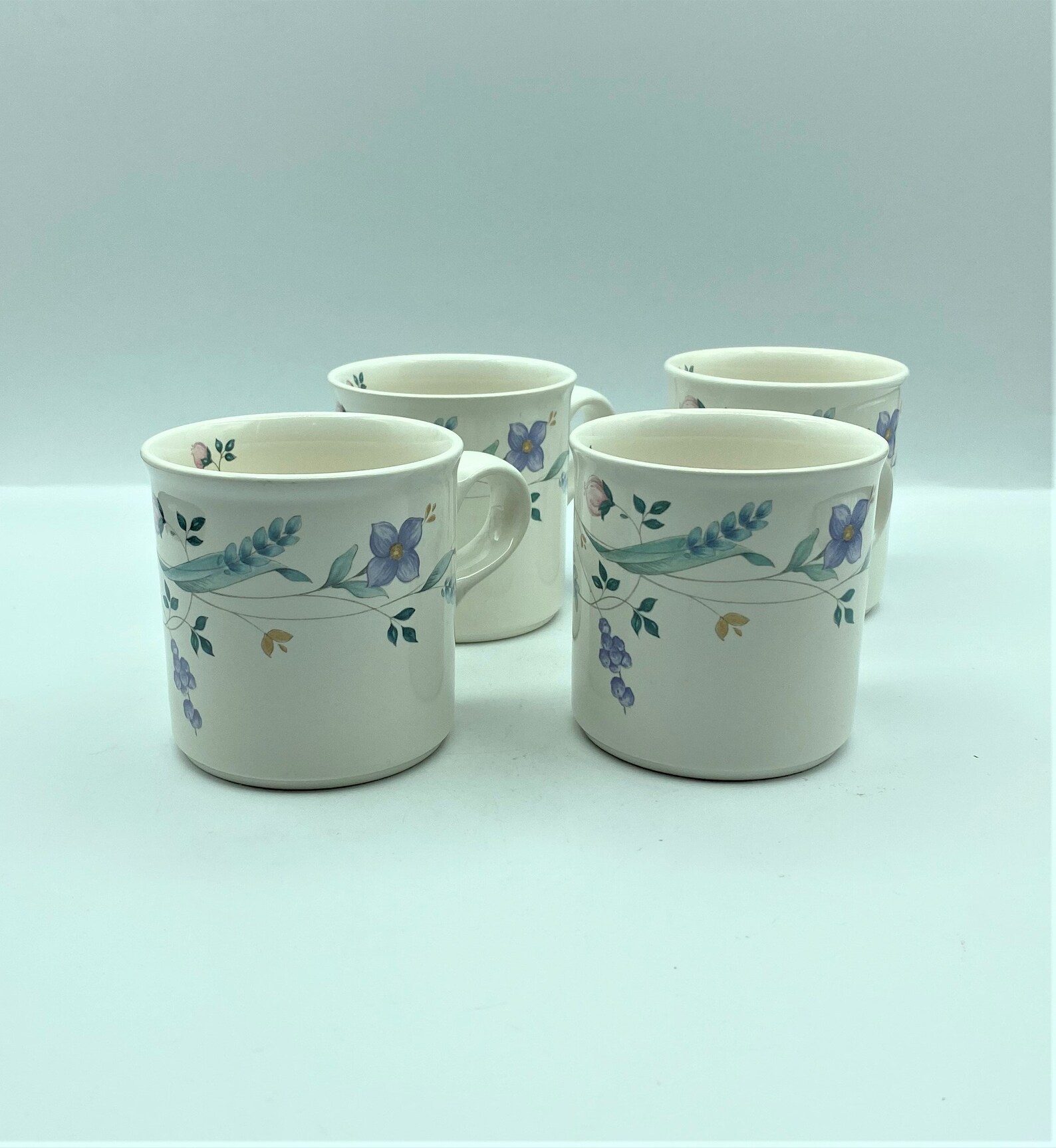 Vintage Pfaltzgraff April Mugs Set of 4 - Etsy