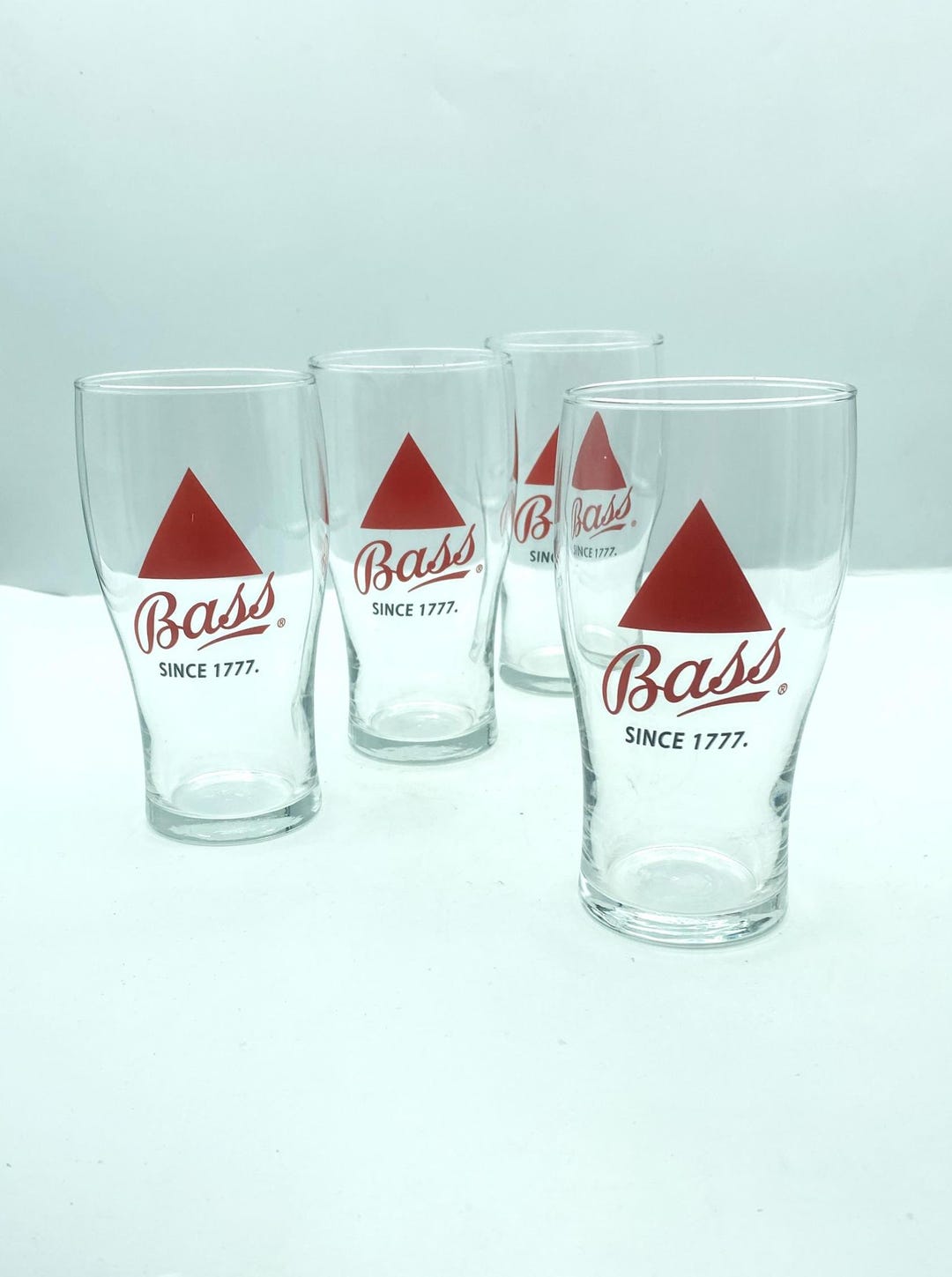 Vintage Bass Beer Pint Glasses, Set of 4 - Etsy