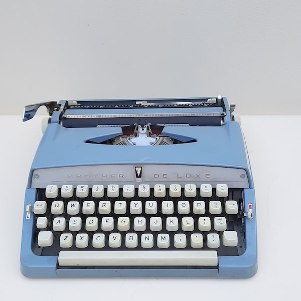 Blue Typewriter - Etsy