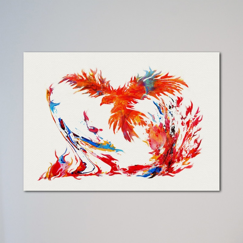 Phoenix Bird Art - Etsy