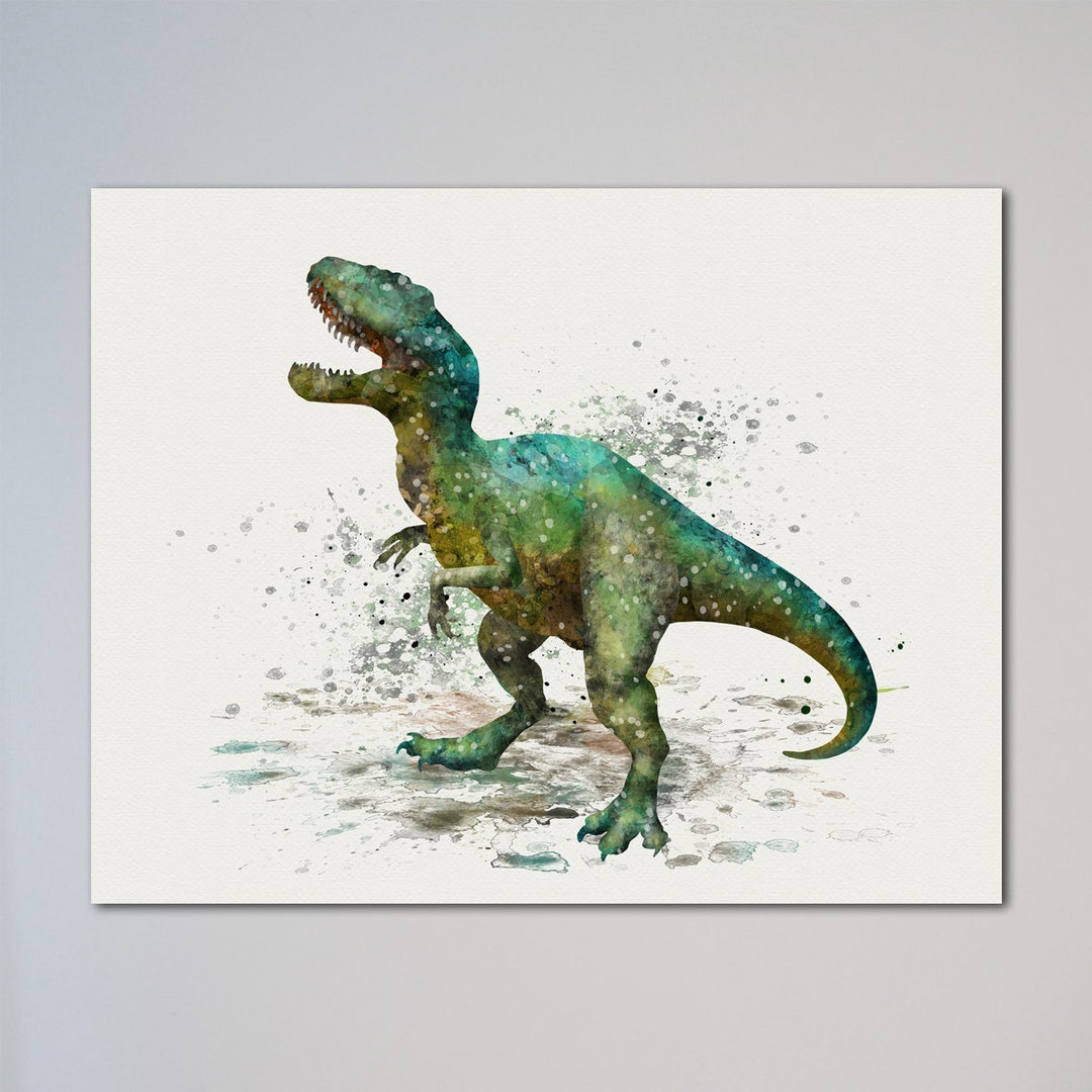Tyrannosaurus Rex Poster or Canvas Print T. Rex Art Picture Print ...