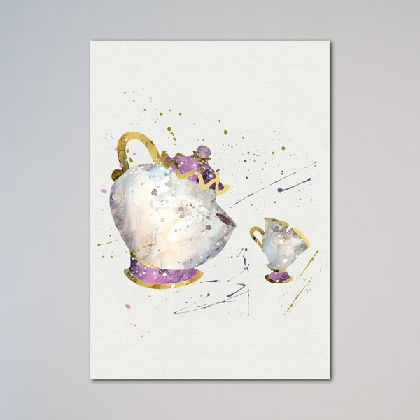 Mrs Potts Print - Etsy