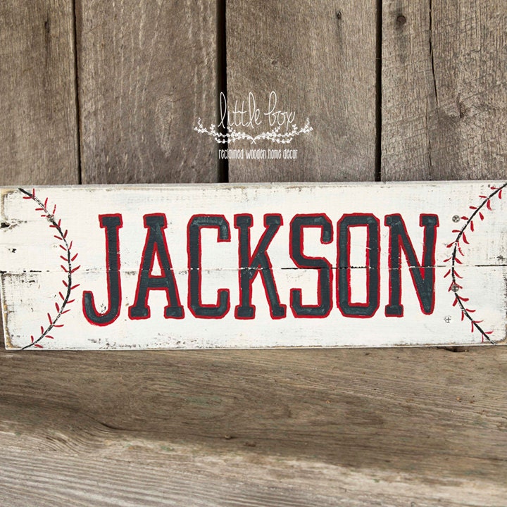 Personalized Custom Baseball Name Sign / Custom Name / Wood | Etsy