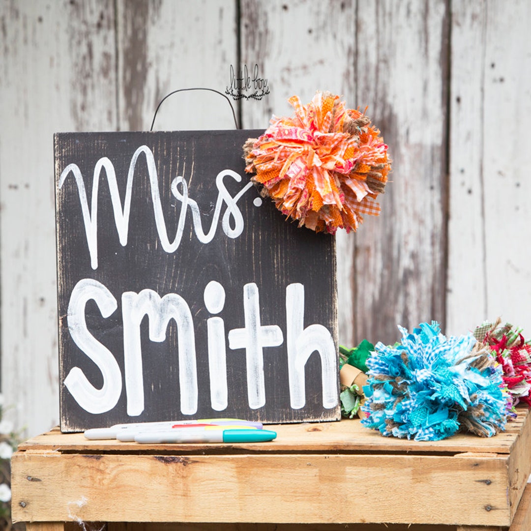 Teacher Gifts, Teacher Sign, Personalized Teacher Gift, Teacher Door ...