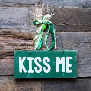 Kiss Me Sign With Jingle Bell and Mistletoe, Christmas Sign, Red Sign ...